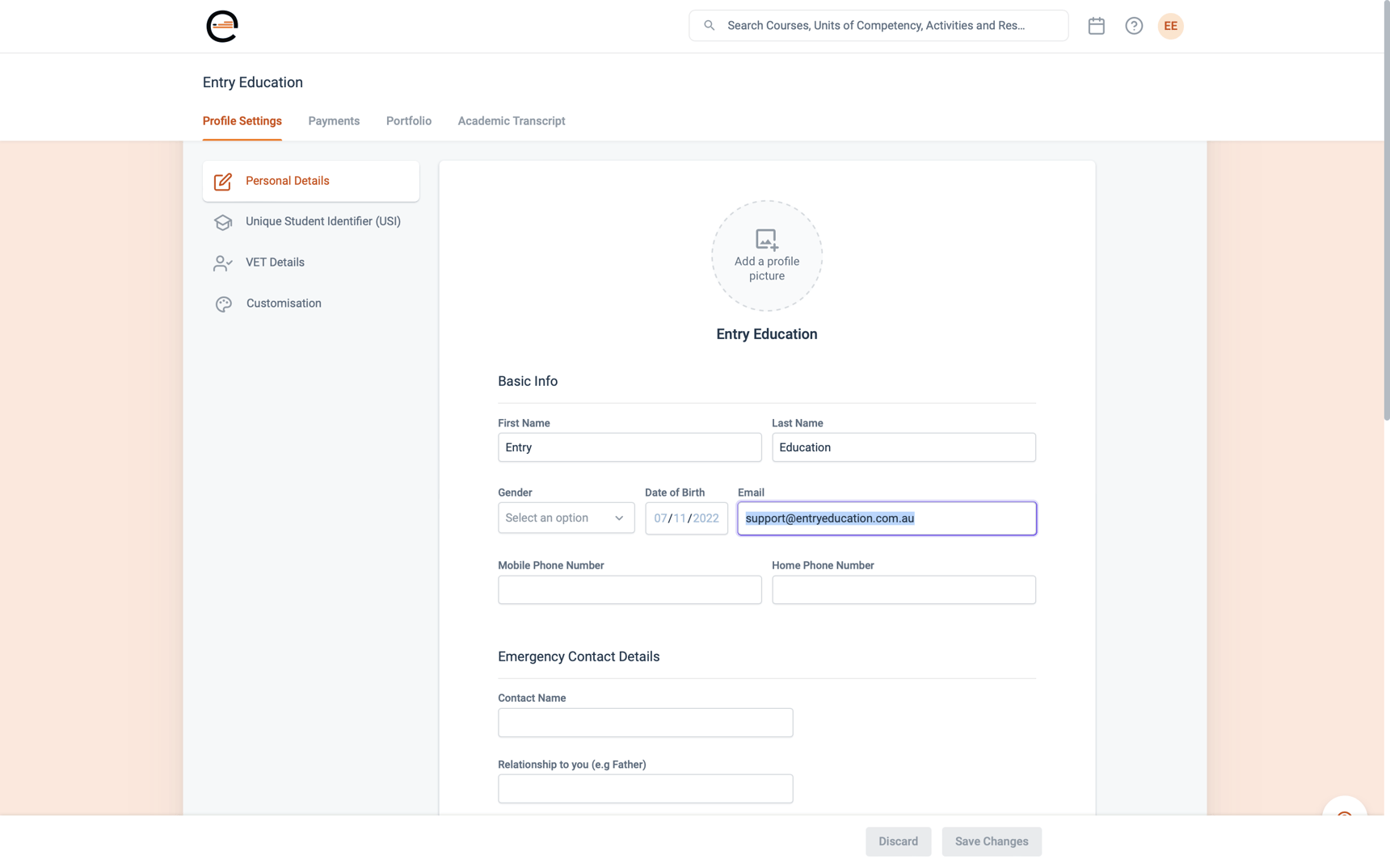 How do I update my details?